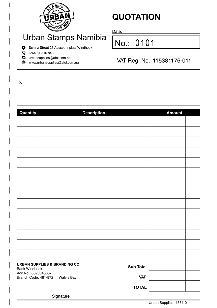 Urban Stamps | Urban Supplies